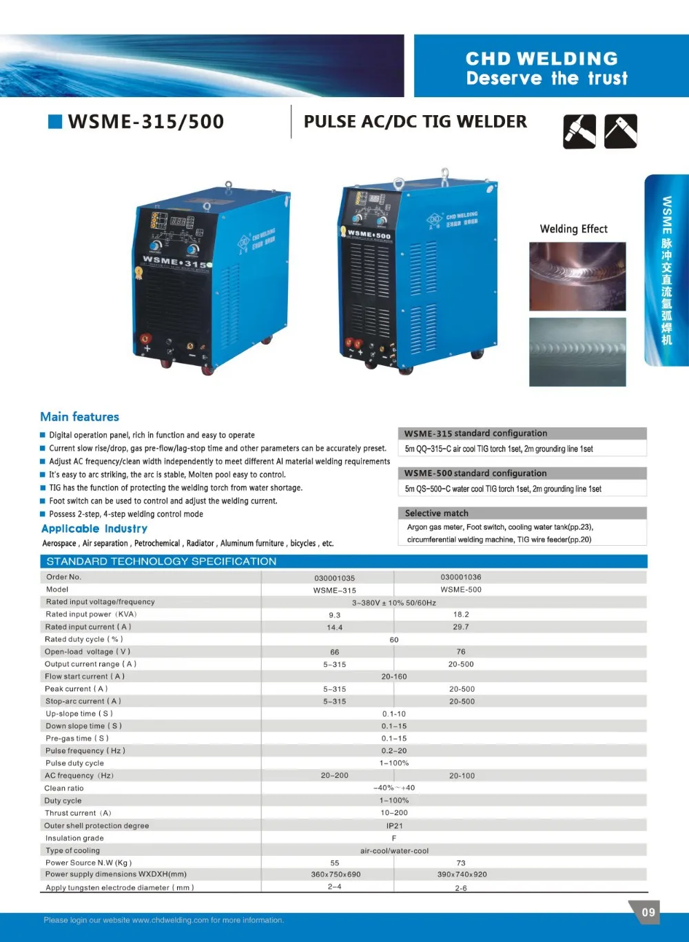 WSME-500 AC/DC TIG Welding Machine - Competitive Price & Quality