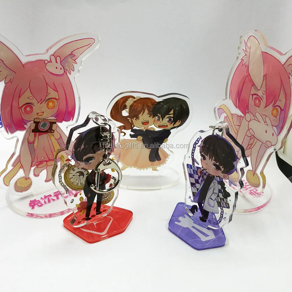 Custom Clear One Side Printed Anime Character Acrylic Display Standee ...