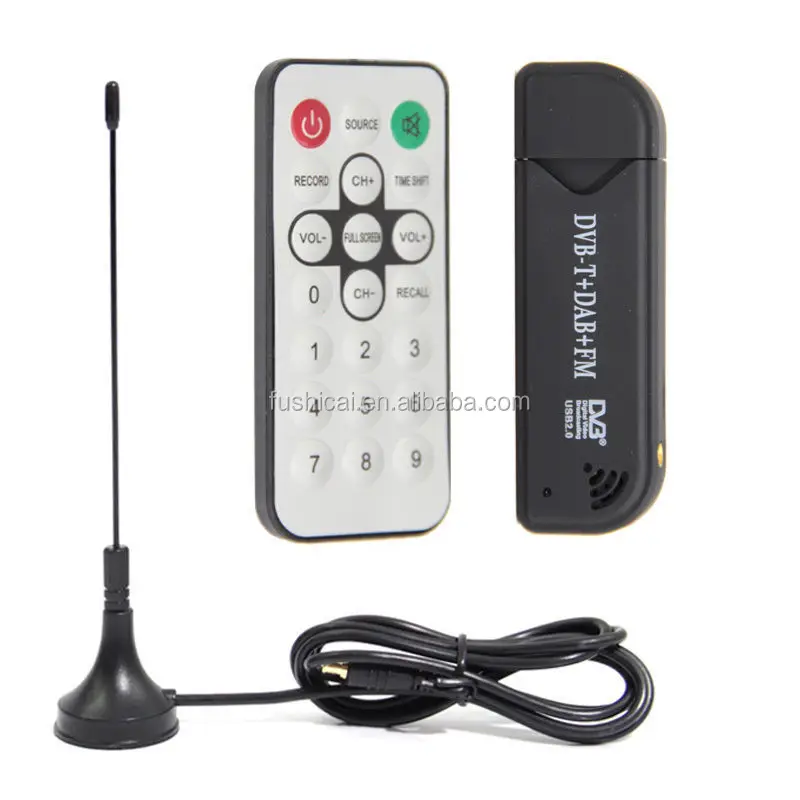 Digital Tv Stick Dvbt Dongle Sdr Dvb-t Dab Hdtv Fm Receiver Remote ...