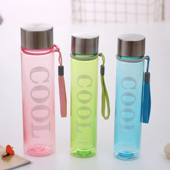 Promotional Custom Colors Slim Tall Thin Plastic Water Bottles With ...