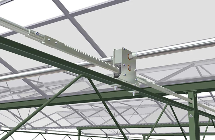 Continuous Rack And Pinion Vent System For Greenhouse - Buy Vent System ...