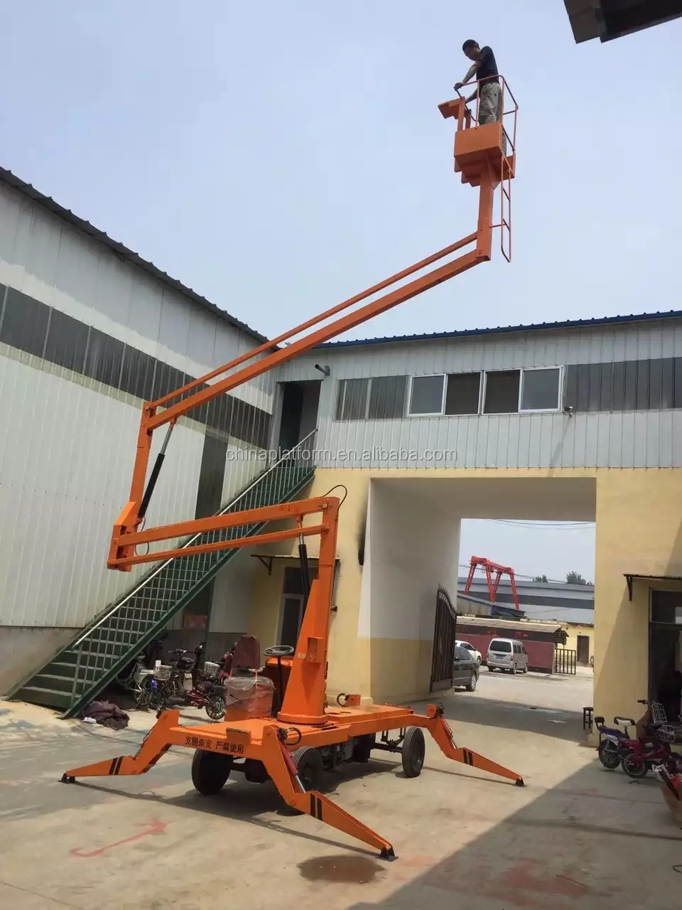 12m Spider Articulated Lift Hydraulic Boom Lift Mobile Portable Skylift ...