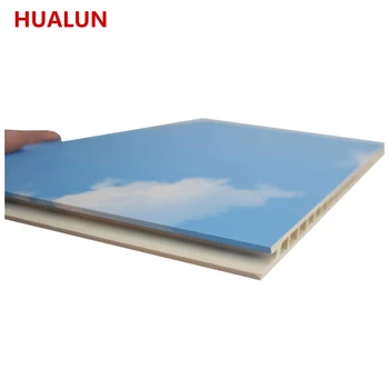New Home Decor Bedroom Blue Sky Ceiling Tile Wall Panel Material Pvc ...