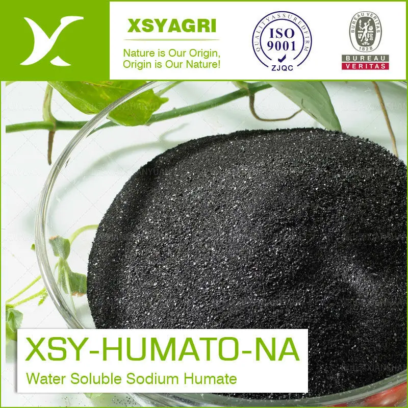 High Water Soluble Sodium Humate Powder With 60% Humic Acid For Animal ...