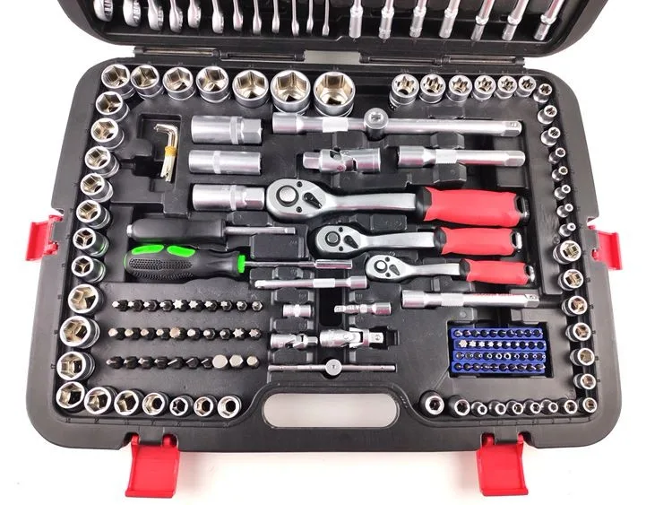 215pc Professional Socket Set Crv Material Hand Tools 1/2 3/8 1/4 ...