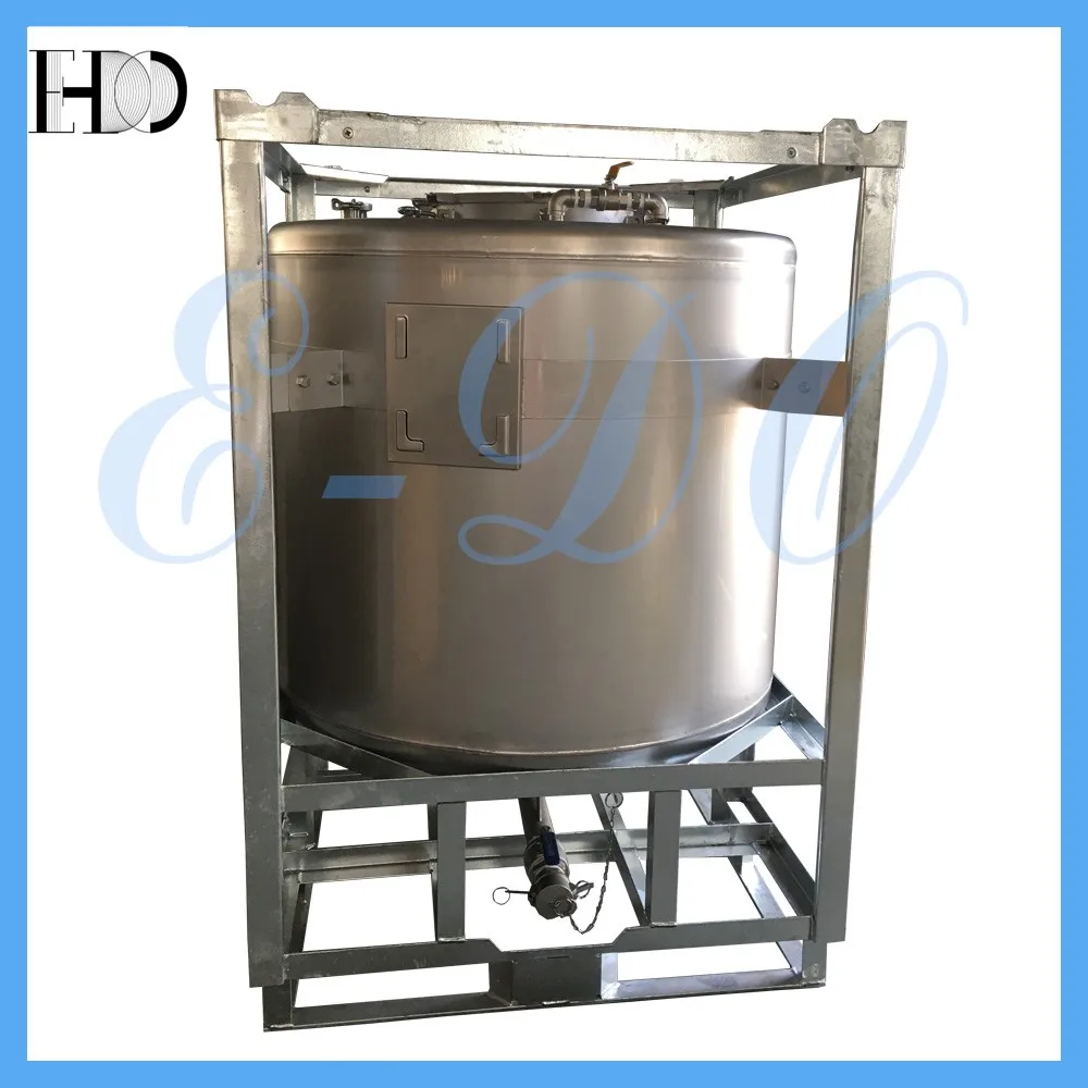 1000 Litres Cylindrical Ibc Tote Tank Ss304 - Buy Cylindrical Ibc Tank ...