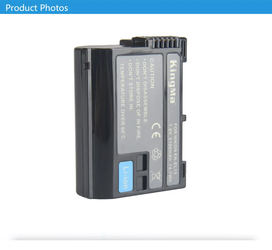 Kingma Fully Decoded En-el15 El15 Digital Camera Battery For Nikon ...