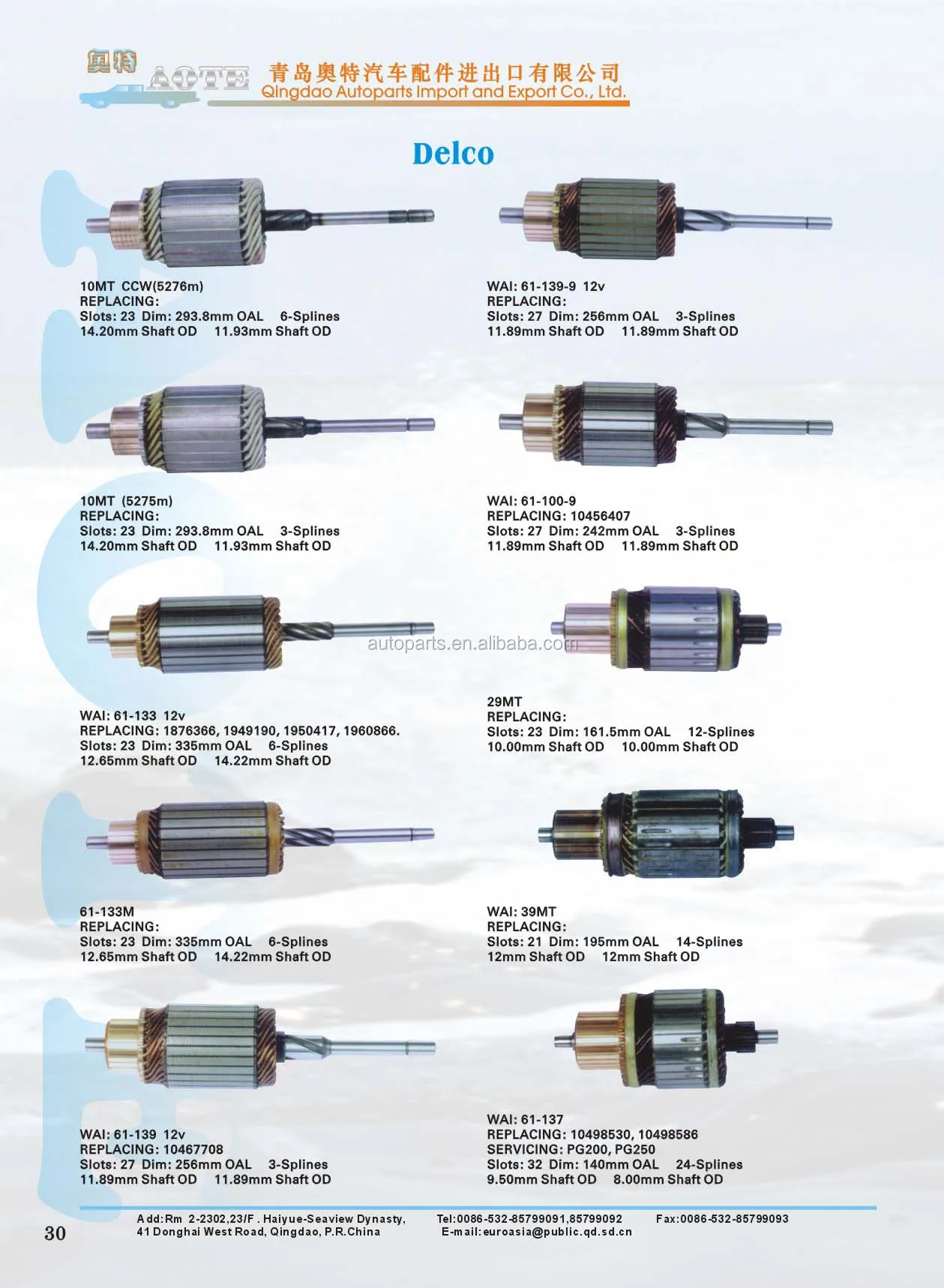 Starter Parts - Armature Solenoid Switch Carbon Brush Holder