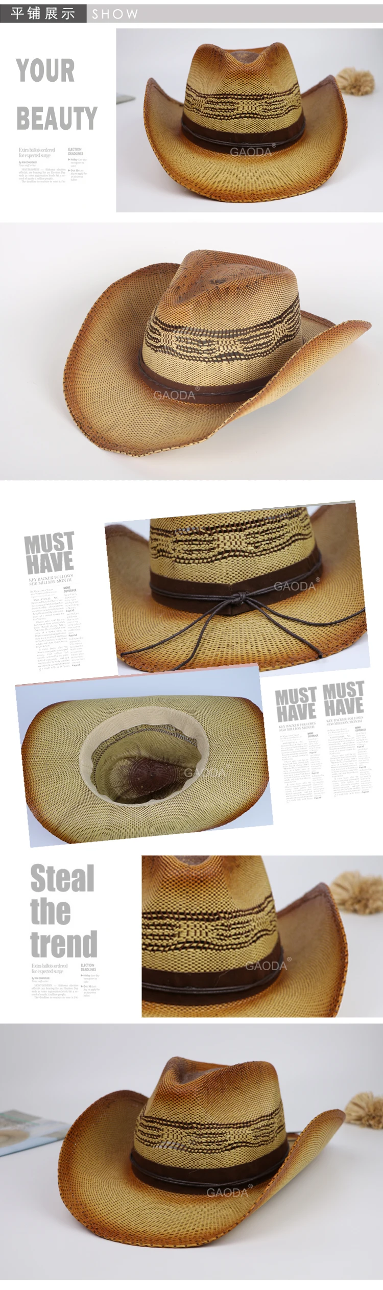 Sombrero Mexicano Plegable Sombrero De Vaquero - Buy Sombrero Mexicano ...
