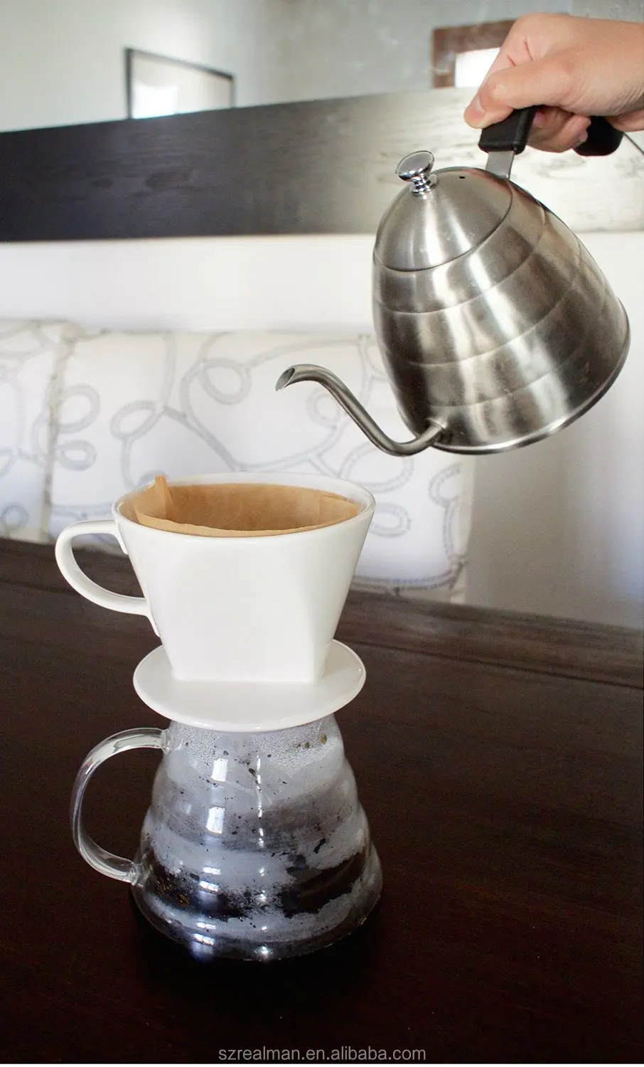 Ceramic Coffee Dripper / Drip Coffee Maker For Fresh Filter Coffee ...