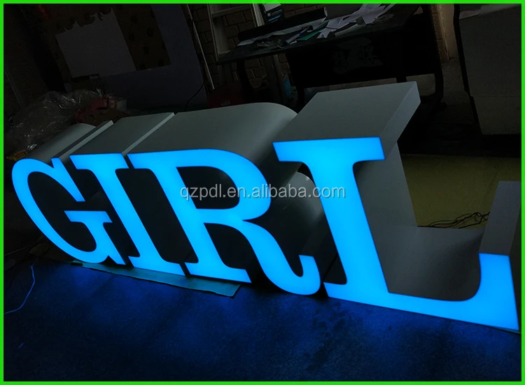 Decorative Light Up Letters Table With Colorful Led Lights For Wedding ...