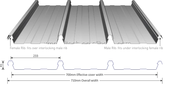 Seam Lock Roof Panel Machine Craft Lock Concealed Fix Roof Sheeing Roll ...