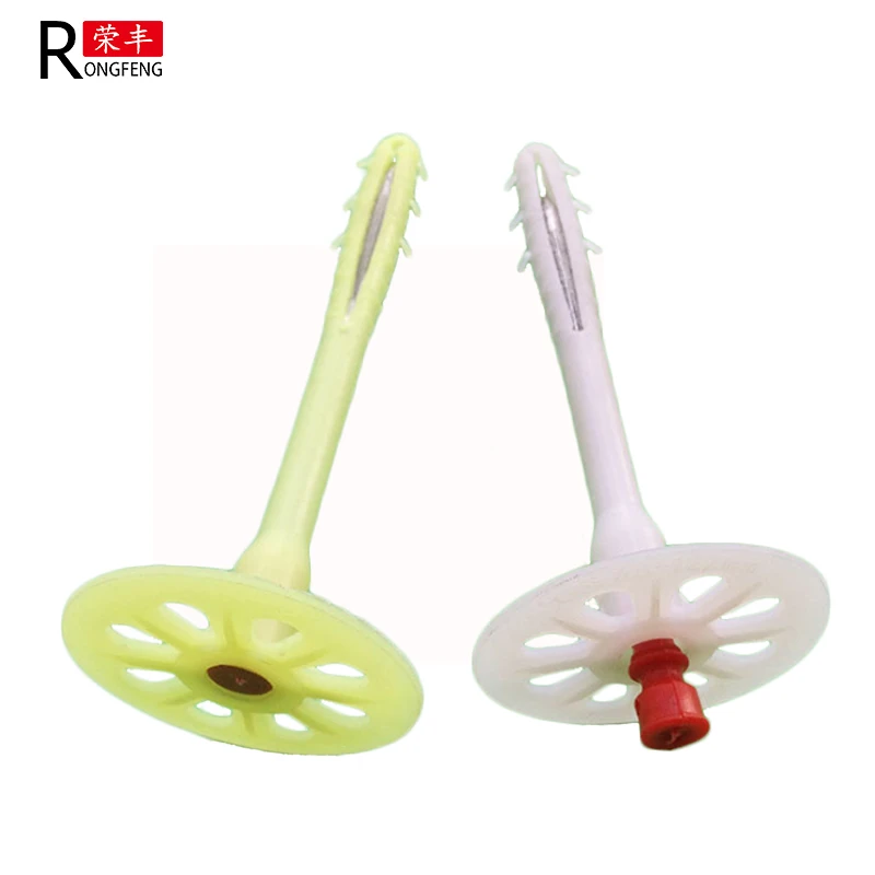 New Plastic Insulation Fixing Nails With Steel Core Nail 50 Mm Pe Disc ...