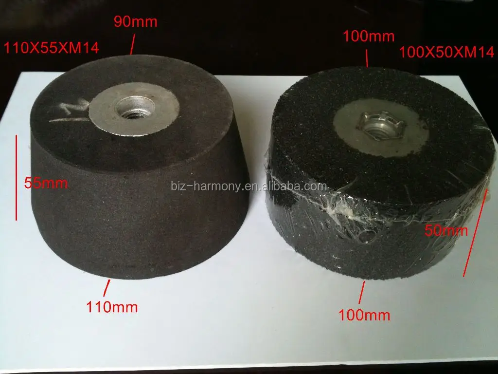 Cup Shaped Silicon Carbide Stone Grinding Wheels - Buy Straight Cup ...