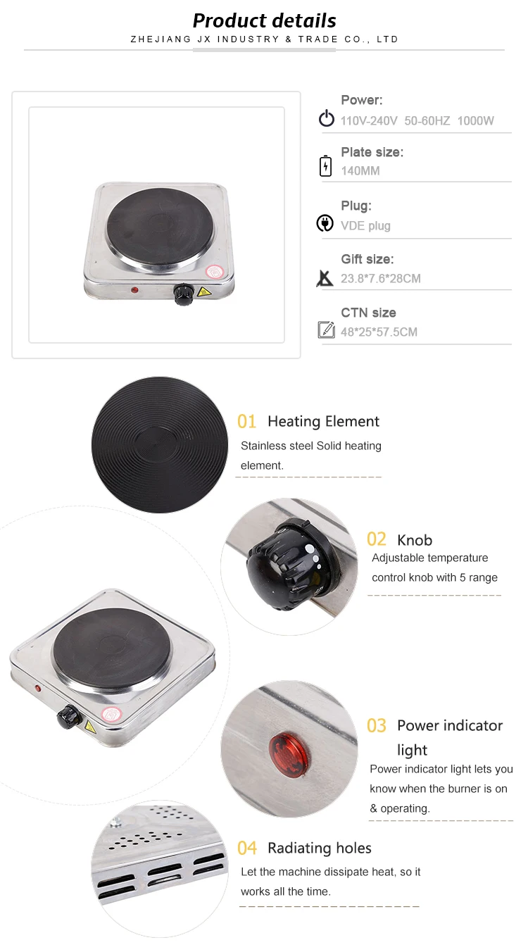 Chinese Cooking Stove Stainless Hot Plate Electric Cooking Heater - Buy ...