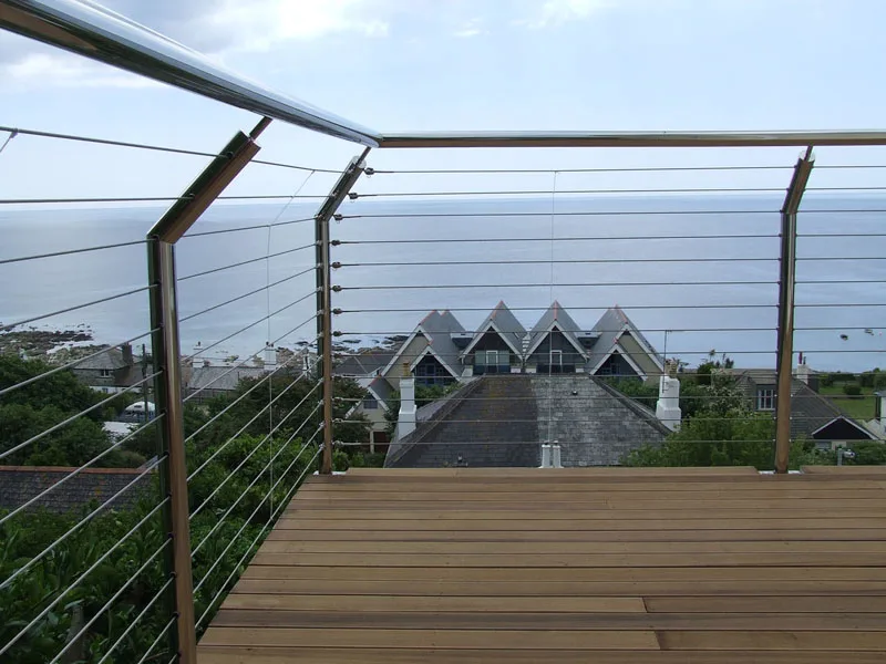 Stainless Steel Terrace Balustrade Cable Railing Design - Buy Cable ...