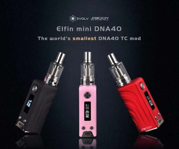 Worlds Smallest Dna40 Box Mod Ergonomic C-frame Design Elfin 40 Mod ...