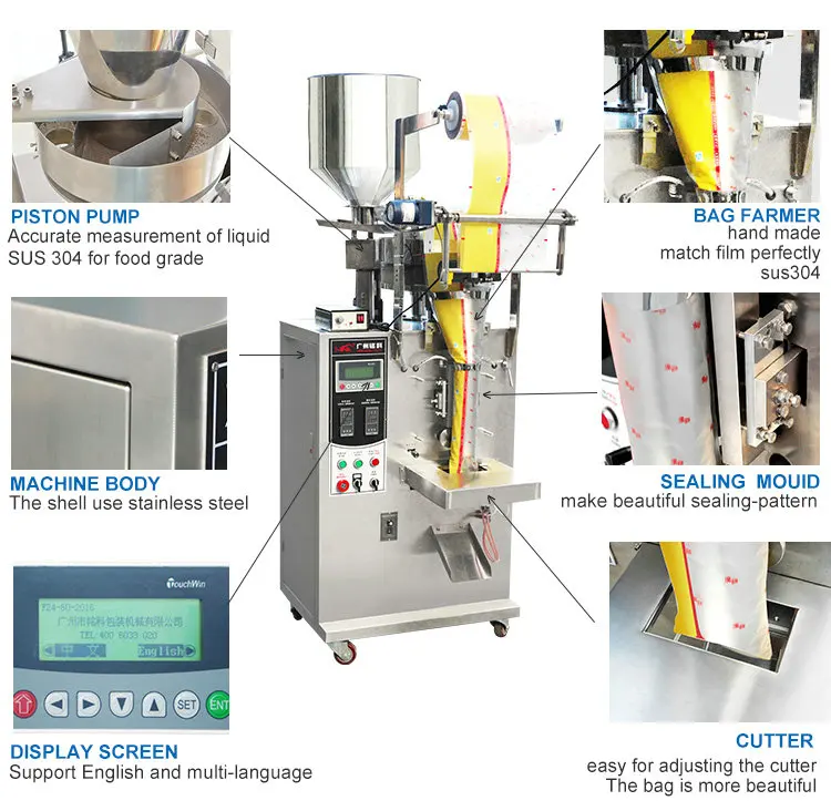 1-500g Vffs Vertical Automatic Sachet Packaging Packing Machine - Buy ...