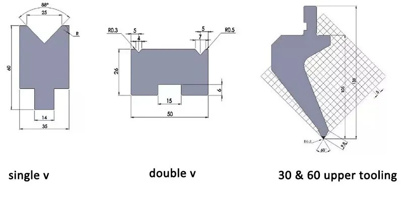 60 Degree Angle Steel Press Brake Tooling Gooseneck Punches - Buy Press ...