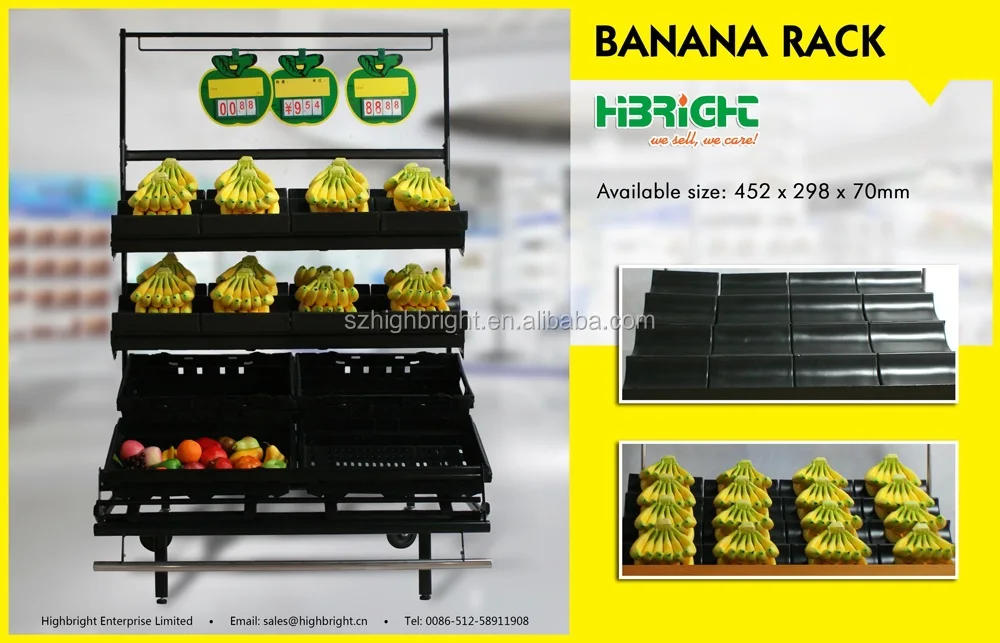Highbright Banana Display Stands - Efficient & Customizable