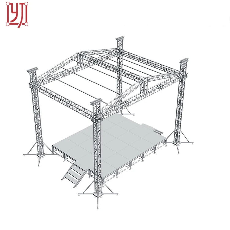 Outdoor Concert Stage Roof Truss Frame Structure - Buy Concert Stage ...