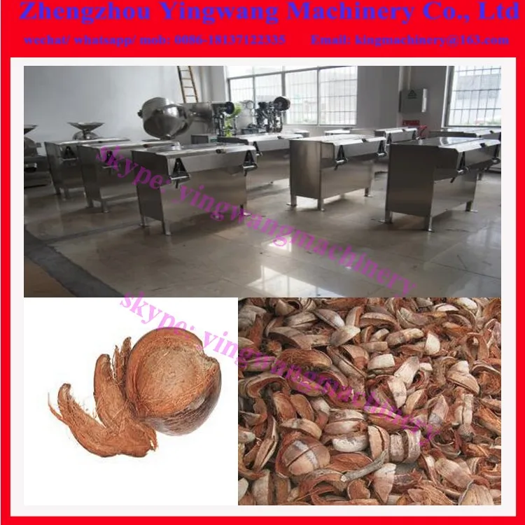 Old Coconut Shelling / Defibering Machine / Coconut Had Brown Skin ...