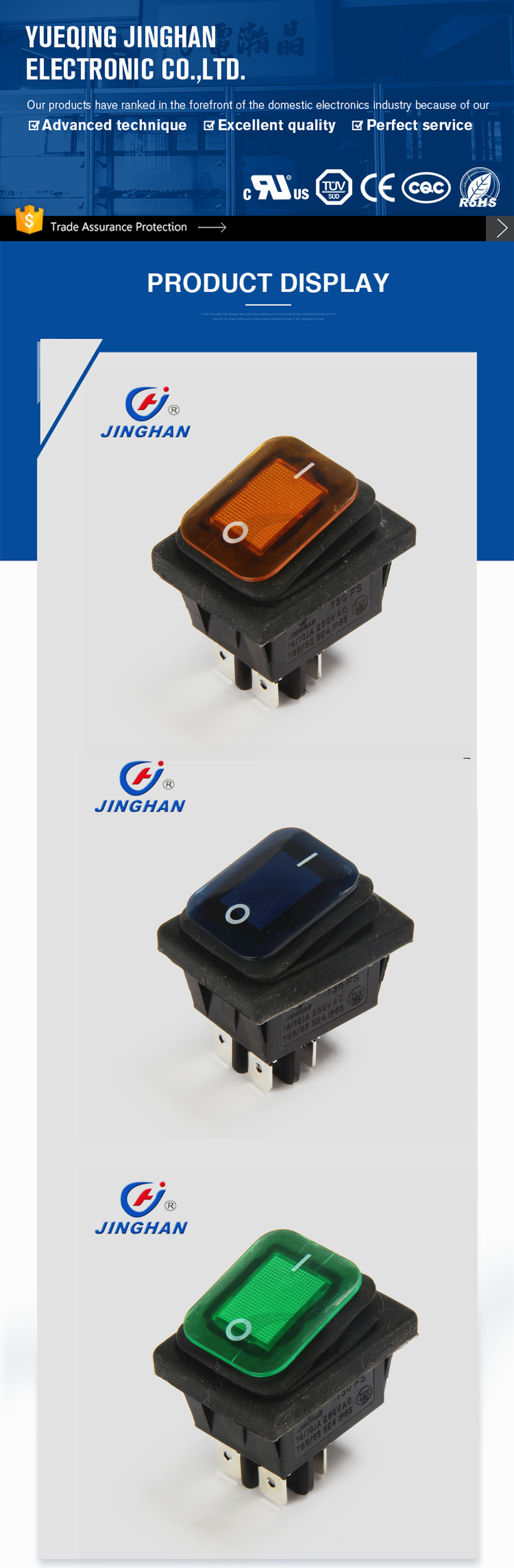 Waterproof 3 Position Switch T105 55 6 Pins On Off On Illumined Rocker ...