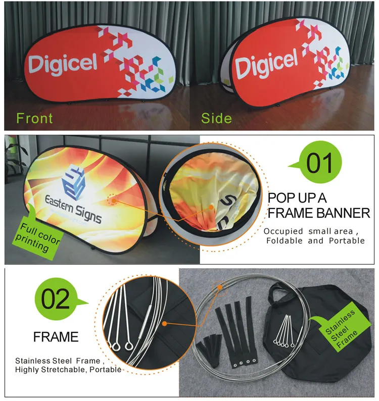 Foldable A Frame Pop up Banner - Perfect for Outdoor Events