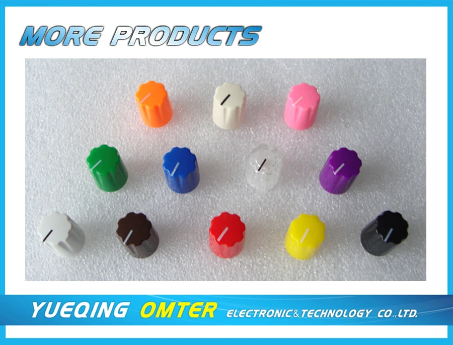1084 1/4 Colored Shaft Knob For Potentiometer Knobs - Buy 1084 1/4 Colored Shaft Knob For ...