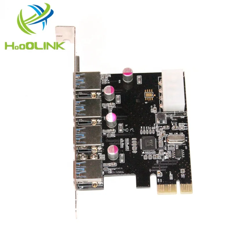 Vl805 4 Port Pcie To Usb3.0 Riser Card Pci Express To Usb 3.0 Converter ...