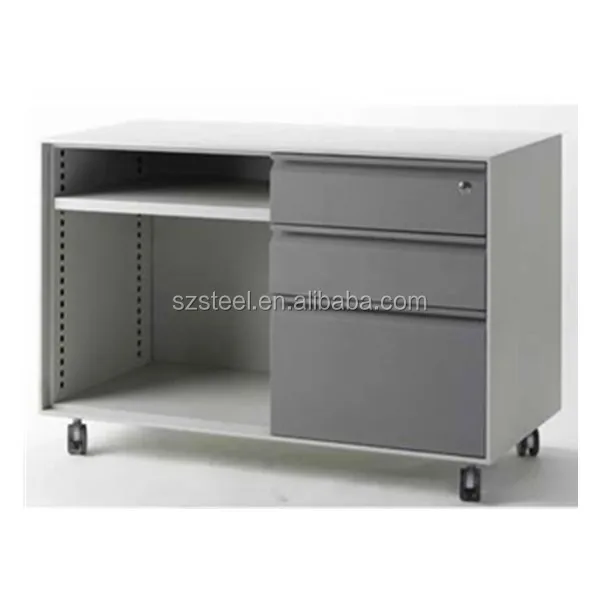 Mobile Caddy With Shelf,3 Drawer Pedestal With Wheels,Office File ...