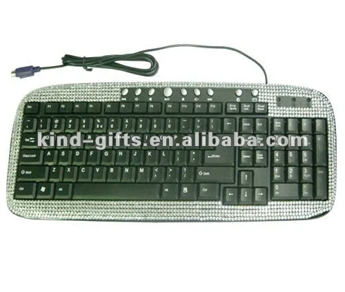 Novelty Crystal Rhinestone Computer Keyboard - Buy Novelty Rhinestone ...