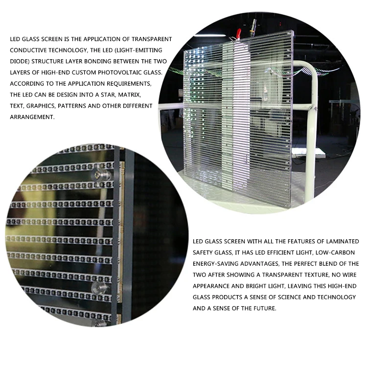 Led Commercial Plastic Transparent Advertising Display Screen P3.91 7. ...