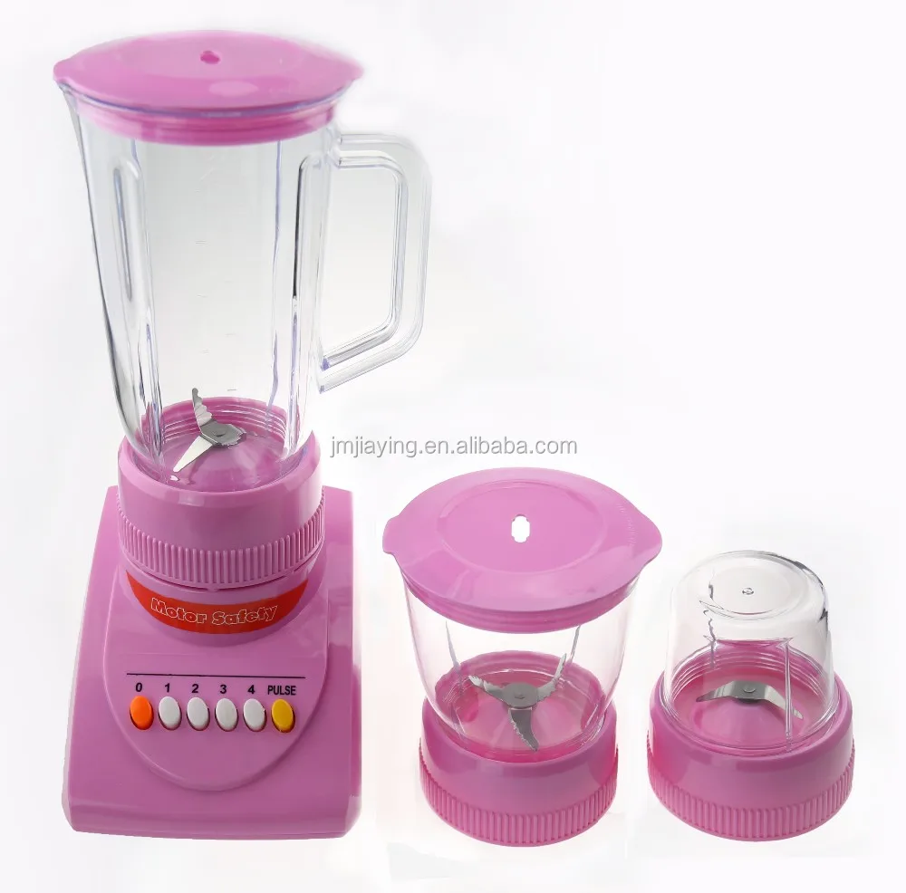 1.0l Thicker Plastic Jar 4 Speeds 3 In 1 Electric Blender With Grinder ...