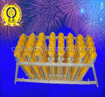 32 Shots 4 Inch Fireworks Display Shells Racks - C.C. Fireworks