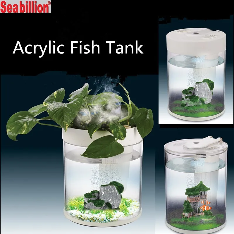 Clear Zoology Mini Size Cylinder Acrylic Fish Tank - Buy Cylinder Fish ...