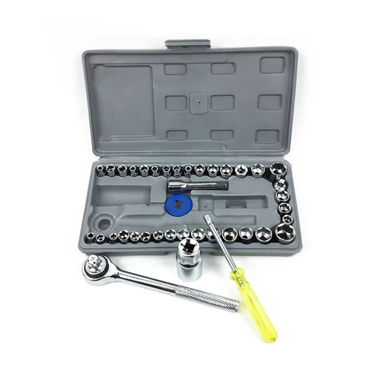 High Quality 40pcs Socket Kit Combination Socket Wrench Set Hand Tool ...