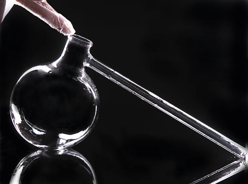 Church Distilling Flask - Borosilicate Glass with Side Tube