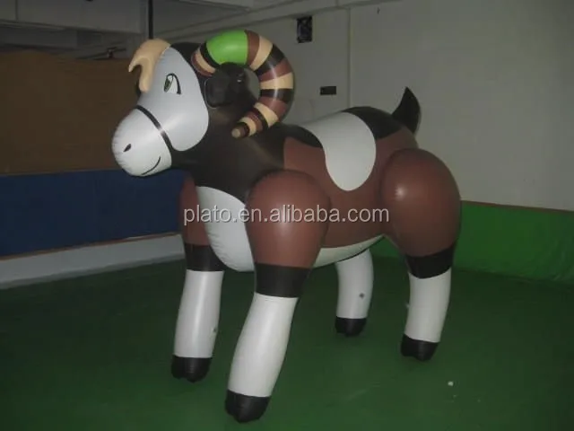 Giant Inflatable Sheep With Red Scarf For Outdoor Promotion - Buy Giant ...