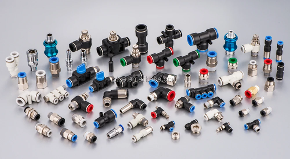 1/4" Push To Connect Pneumatic Coupler Quick Connect Pm Series By Nbpt ...