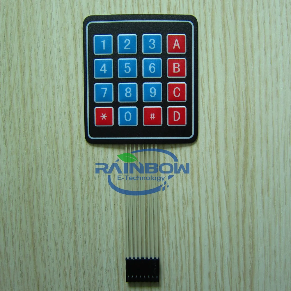 4X4 Matrix Keyboard 16 Key Membrane Switch Expansion Keypad Panel 4*4 ...