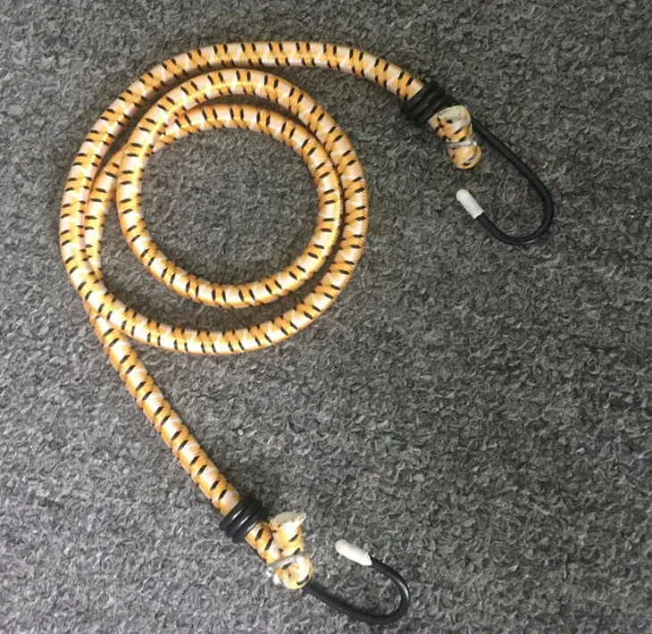 Popular 8mm Rubber Binding Rope Elastic Bungee Rope Rubber Rope With 2 ...