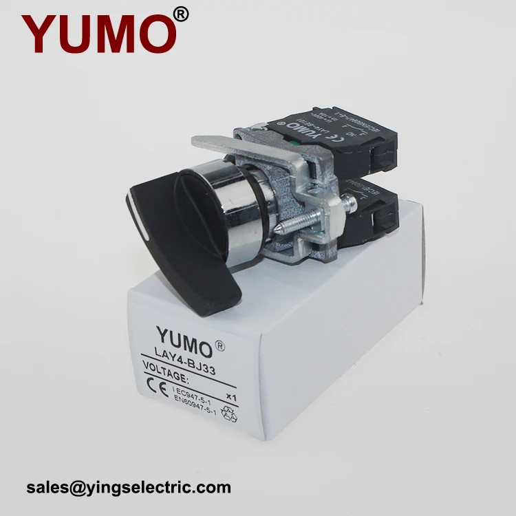 Yumo Lay4-bj33 3 Pin Push Button Switch Switch Push Button 3 Position Push Button Switch - Buy ...