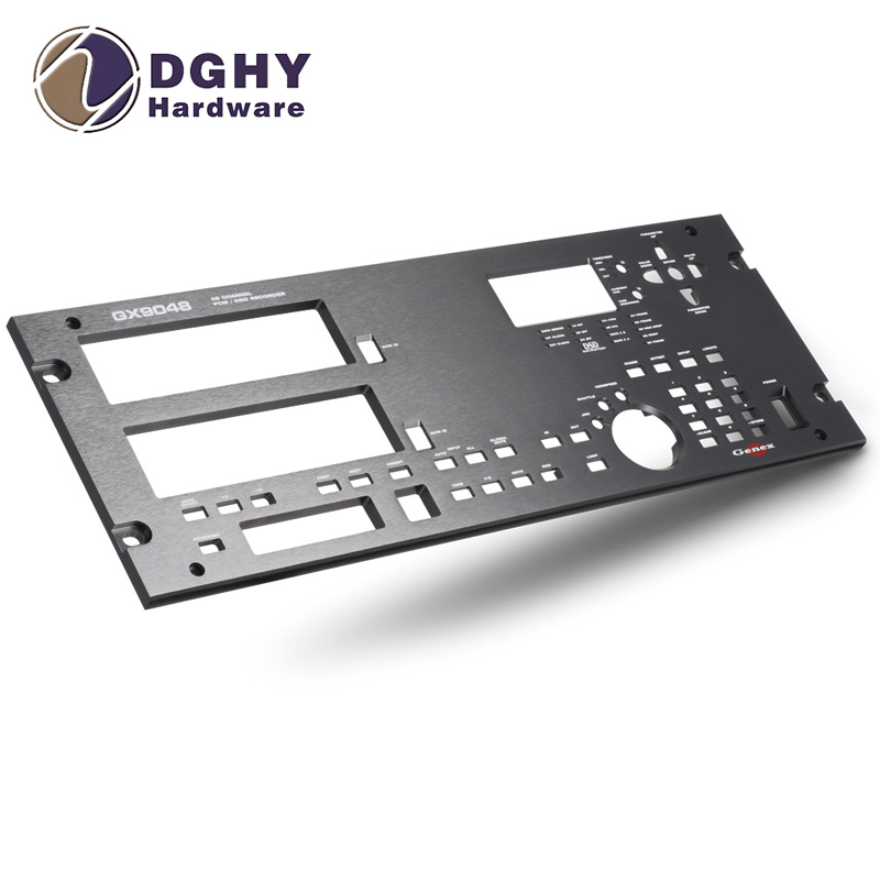 Custom Aluminum Audio Faceplate for Amplifier - CNC Machining