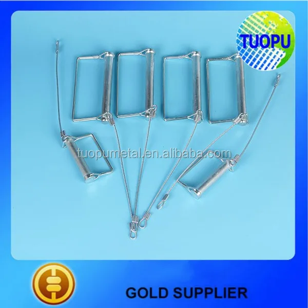 1/2" X 2" Lock Pin,Square Loop Wire Lock Pin,Carbon Steel Safety Lock ...