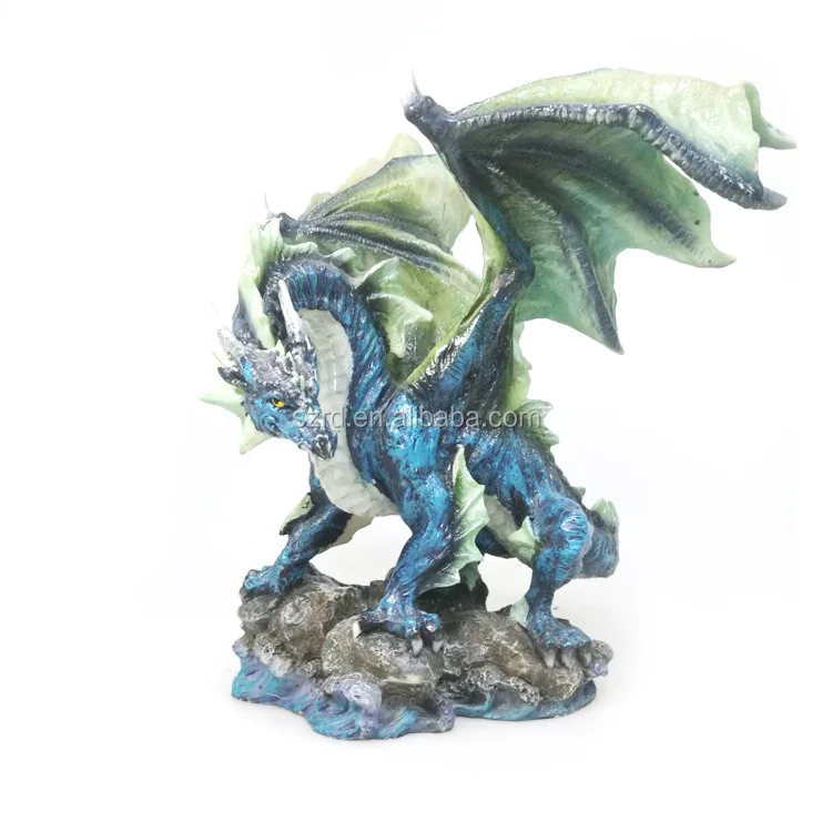 Custom Antique Life Size Polyresin Dragon Model Figurine Decorate ...