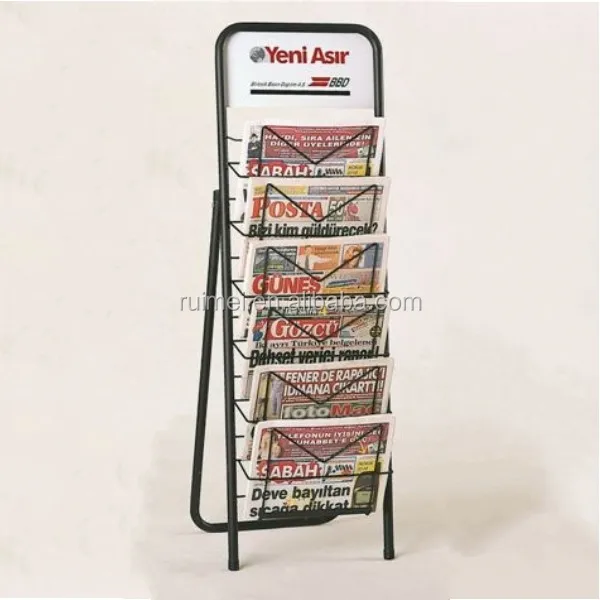 Movable T-style Library Newspaper Rack - Buy Library Newspaper Rack ...