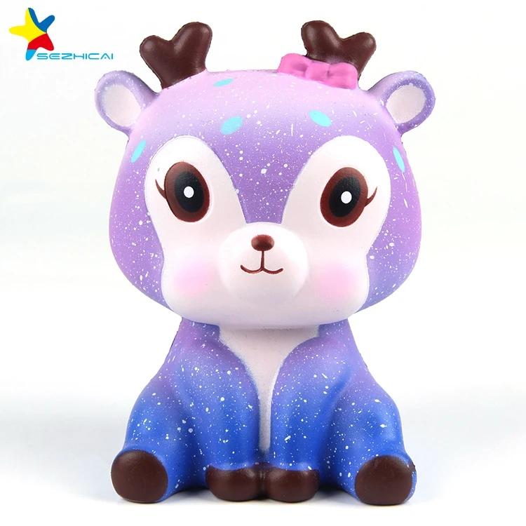 PU Squeeze Toy - Slow Rising Sika Deer Squishi for Kids