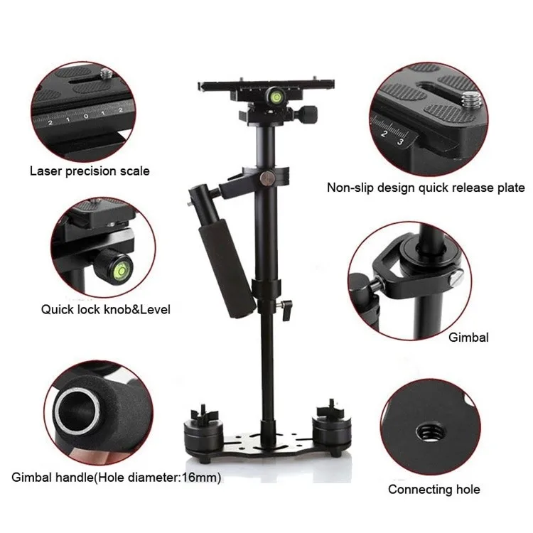 S40 40cm Professional Handheld Stabilizer Steadicam For Camcorder ...