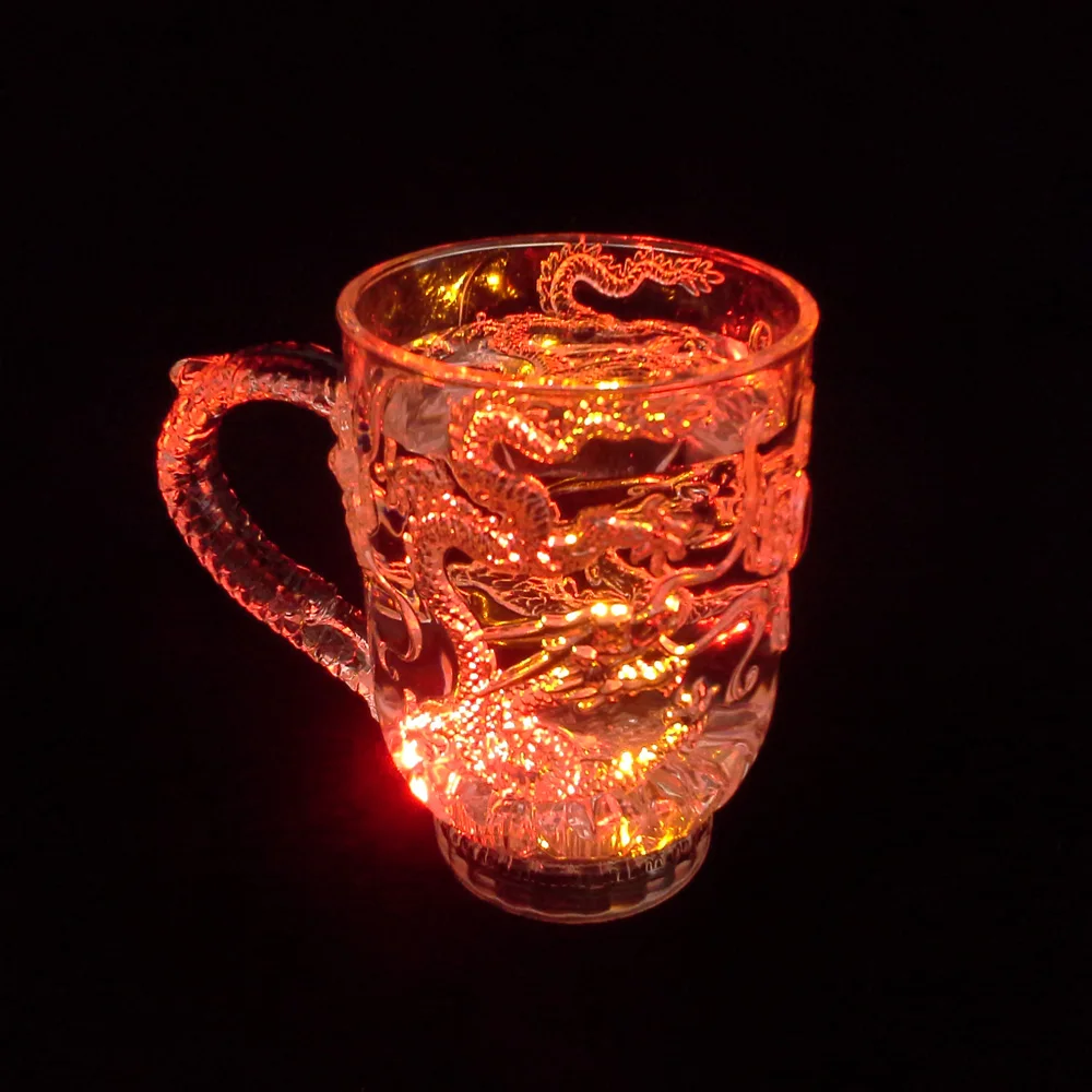 LED Luminous Cup - Colorful Liquid Induction Flashing Light
